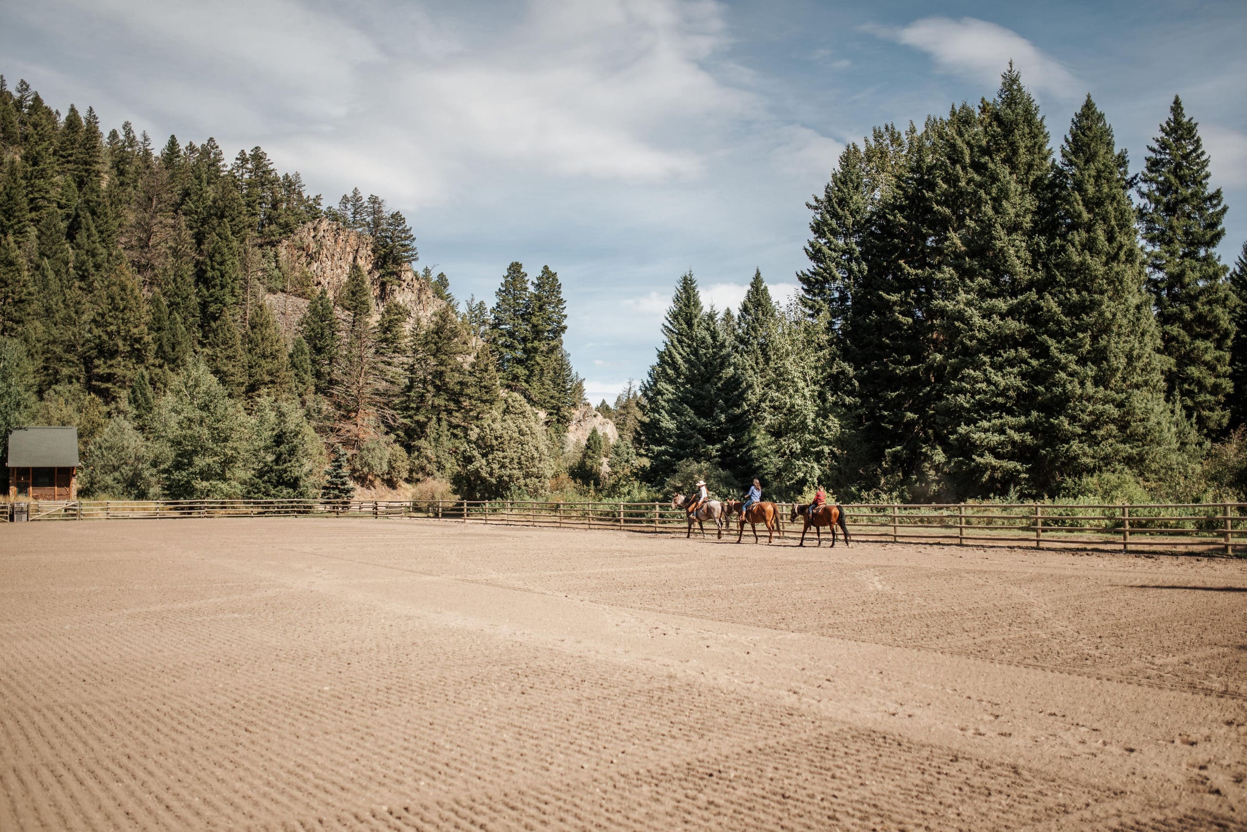 Upper Ranch Riding Arena - Mountain Sky Guest Ranch